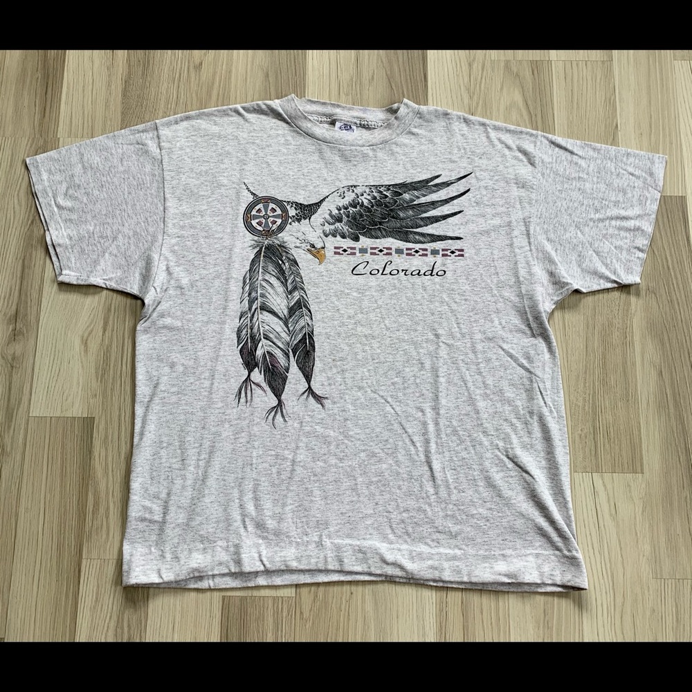 1995 Colorado Native American Bald Eagle Tee - Gem